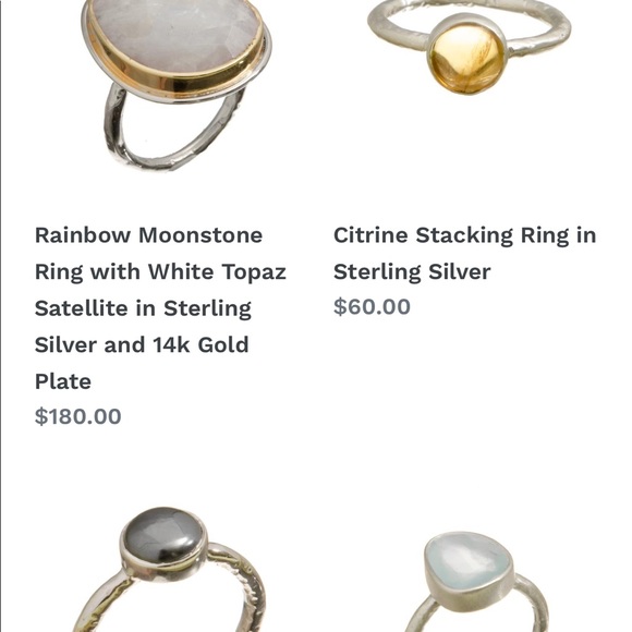 emily rose gems | Jewelry | Emilyrosegems Aquamarine Sterling Silver ...